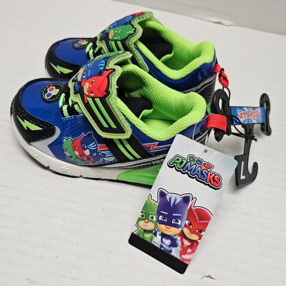 Shoes | New Boys Toddler Kid Child Blue Pj Masks Light Up Sneaker Shoes ...